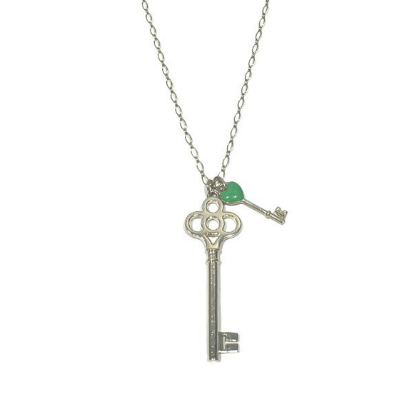 Tiffany & Co. | Bags | Tiffany Crown Key Necklace Silver | Poshmark